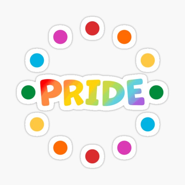 Rainbow Gay Pride Colors Lgbtq Ally T Shirts Sticker By Ai Twins