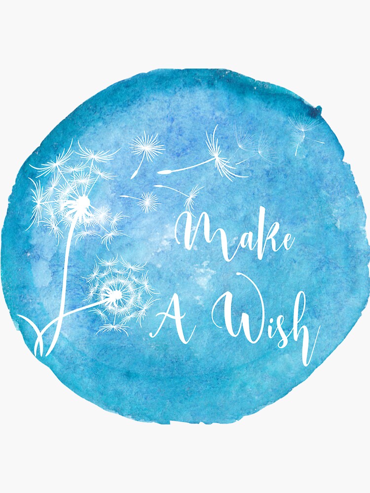 "Make A Wish" Sticker by CottageNaturals | Redbubble