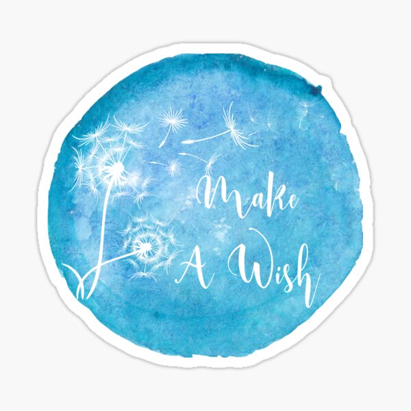 "Make A Wish" Sticker by CottageNaturals | Redbubble