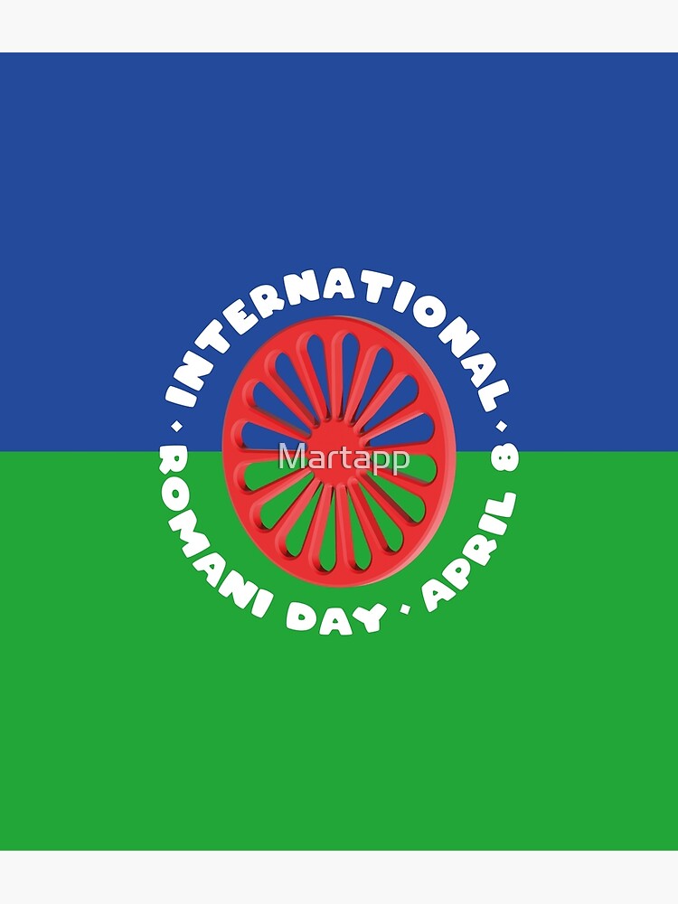 Póster «Ilustración 3d de la bandera del pueblo gitano» de Martapp ...