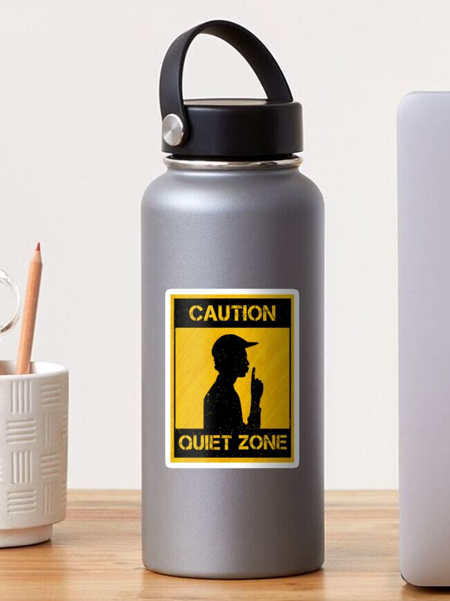 "Quiet zone" Sticker for Sale by Sundaymarket | Redbubble
