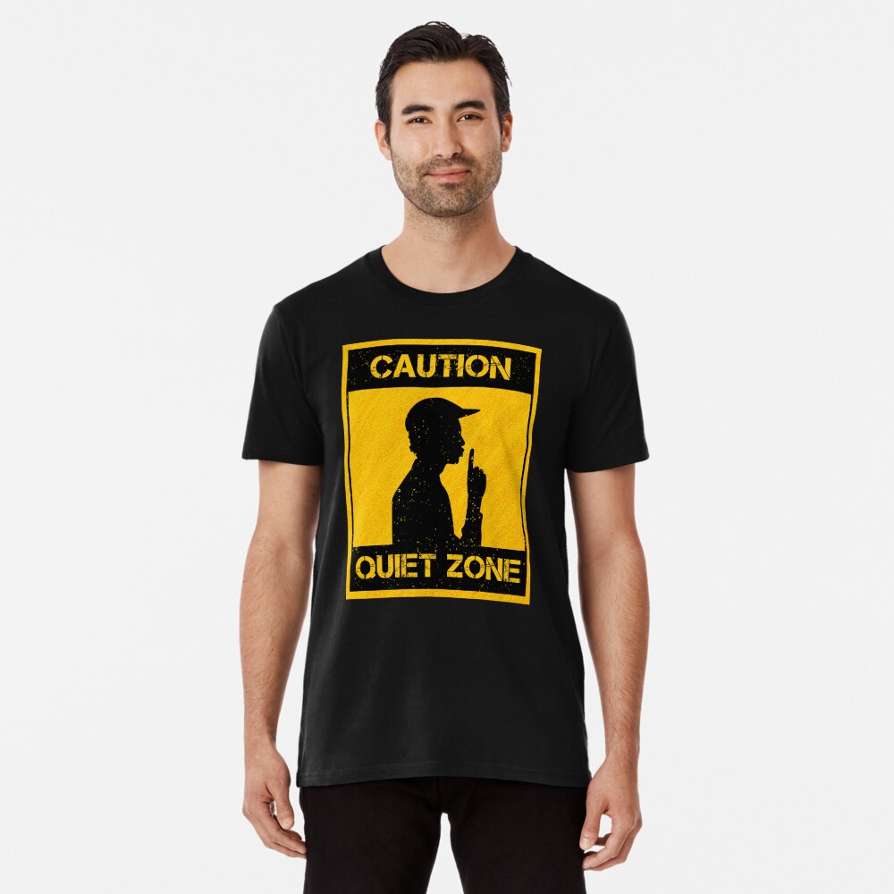 "Quiet zone" Sticker for Sale by CAUTION SHOP | Redbubble