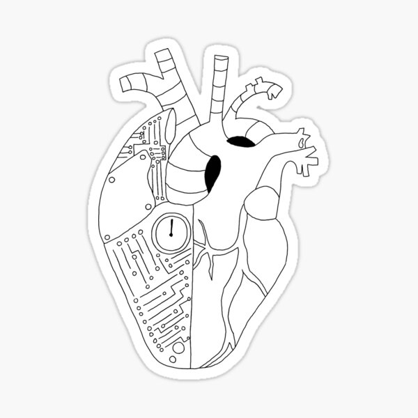 Paper & Party Supplies Stickers think with your heart DBH Heart Sticker ...