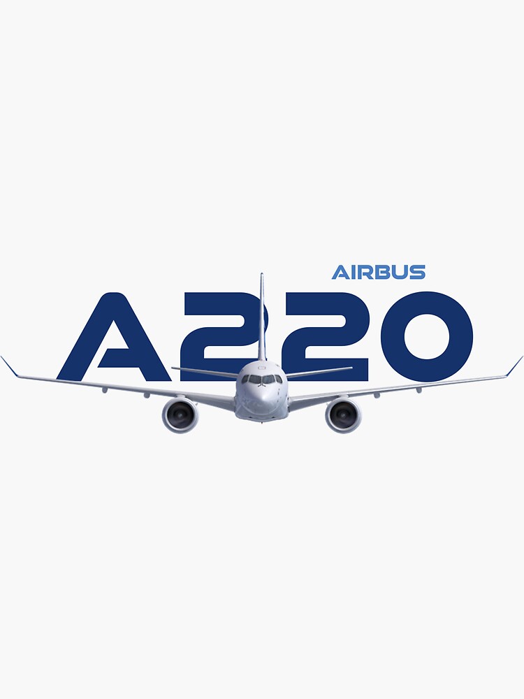"Airbus A220" Sticker for Sale by Eng-AKR | Redbubble