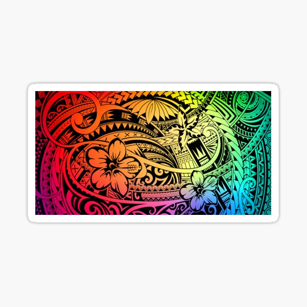 "Polynesian Design" Sticker for Sale by artistwill | Redbubble