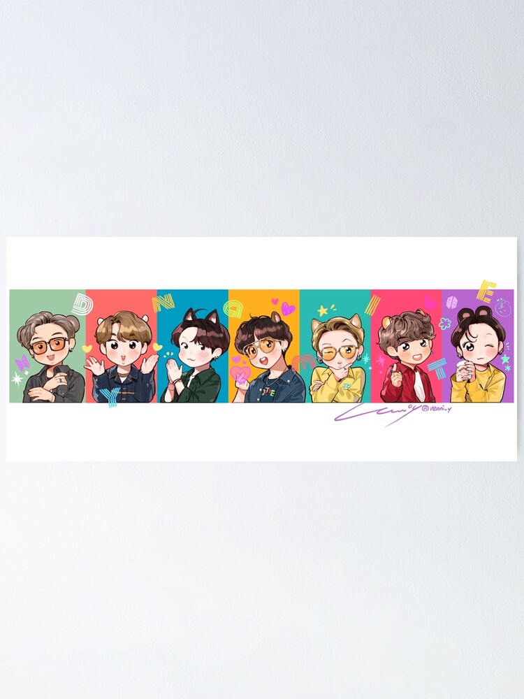 "BTS Fan Base Tiny Tan Collection" Poster for Sale by Nikislove | Redbubble