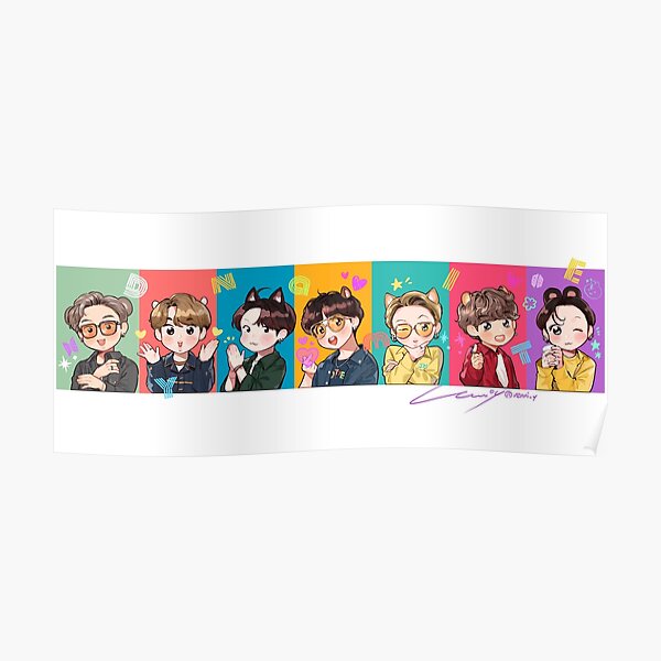 "BTS Fan Base Tiny Tan Collection" Poster for Sale by Nikislove | Redbubble