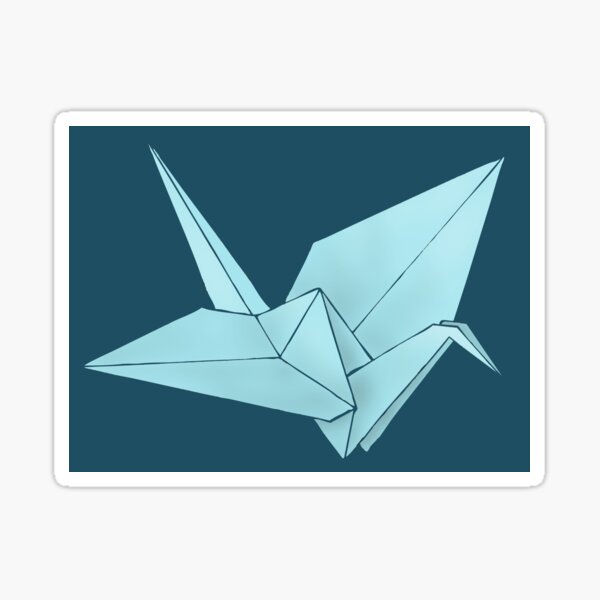 "Baby Blue Crane" Sticker for Sale by maddynoble | Redbubble