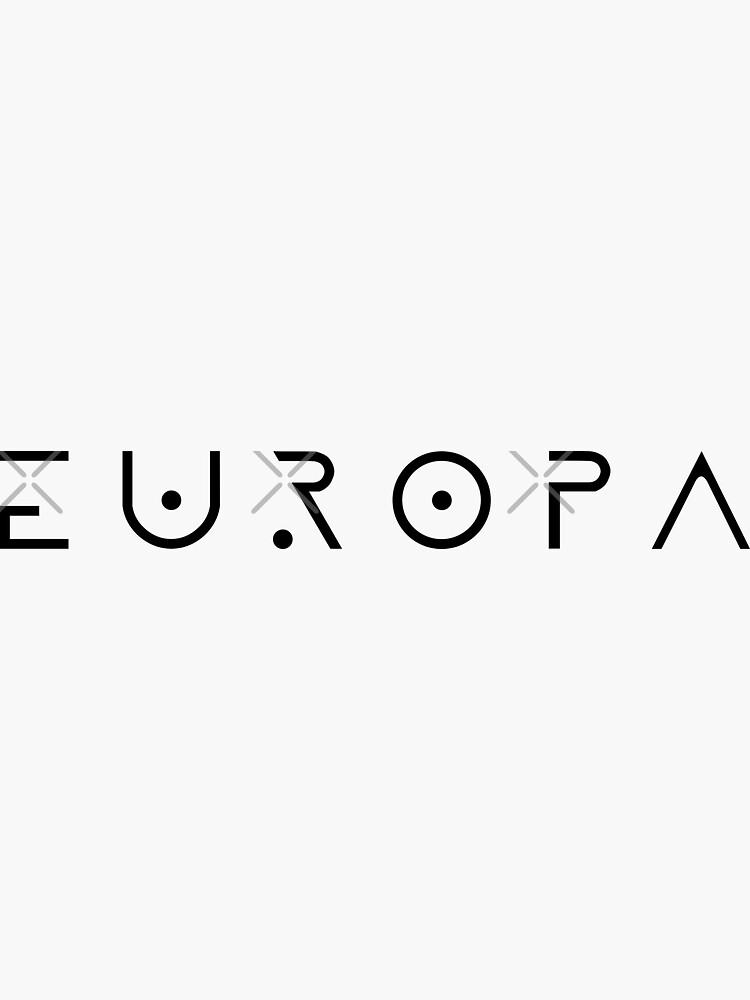 "Lettering 'EUROPE'" Sticker by Call-Of-Wild | Redbubble