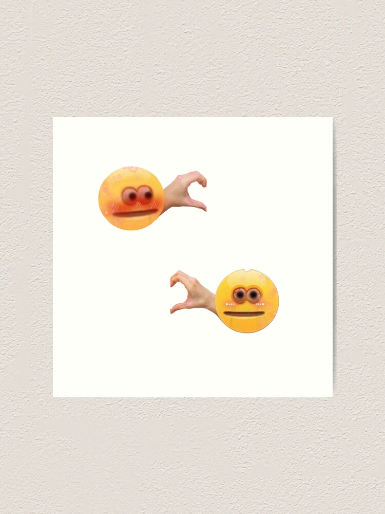 "matching heart hand smiley meme " Art Print for Sale by celestivl ...