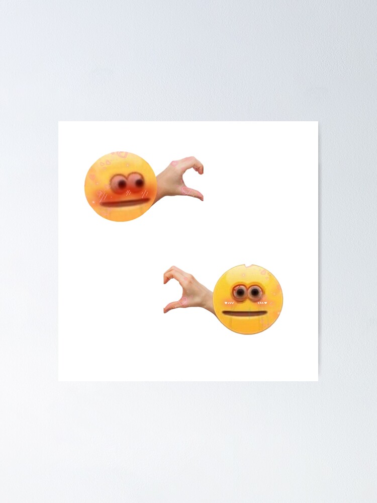 "matching heart hand smiley meme " Poster for Sale by celestivl | Redbubble