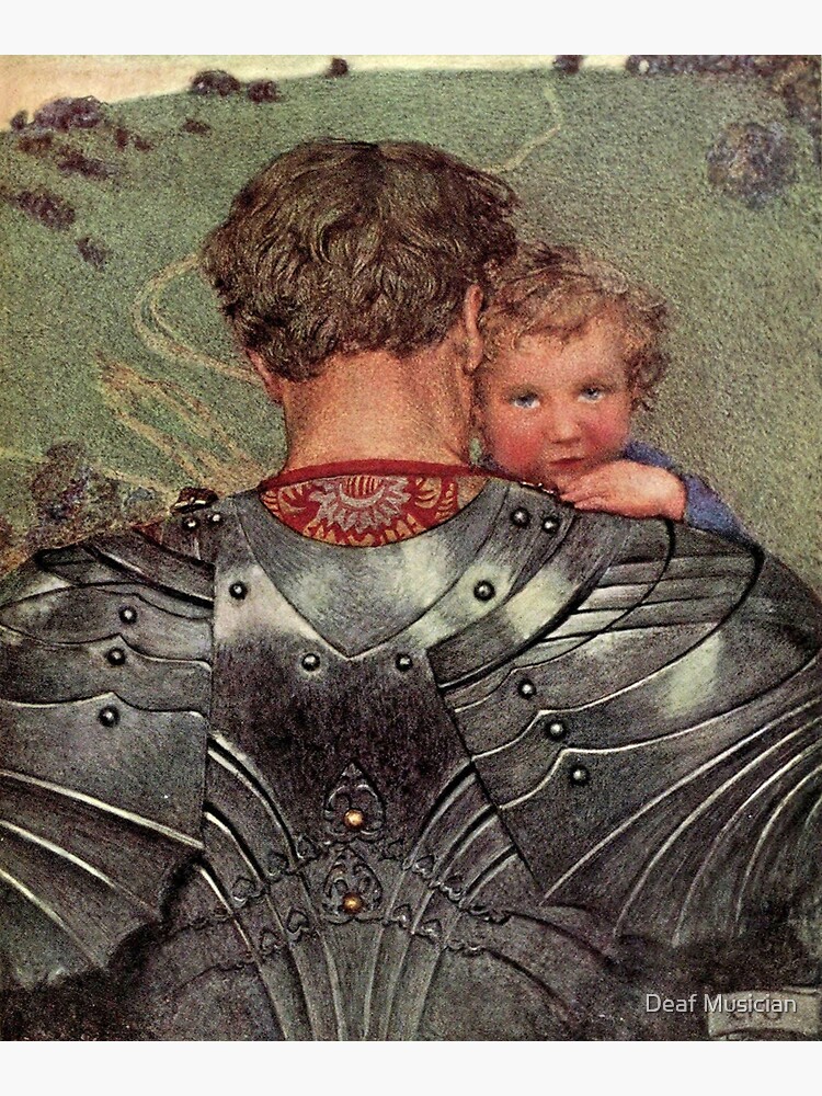 "Knight Carrying Child - Eleanor Fortescue Brickdale" Poster for Sale ...