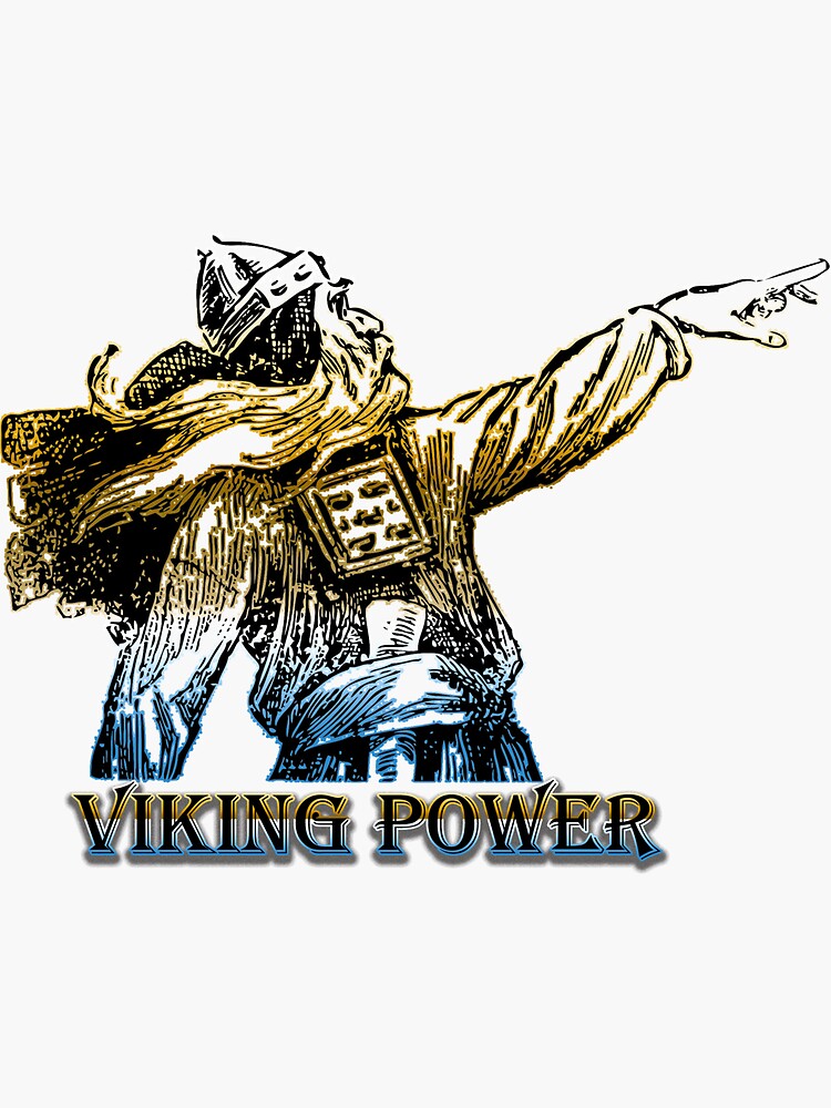 "Viking Power" Sticker by AleksandarRoyal | Redbubble