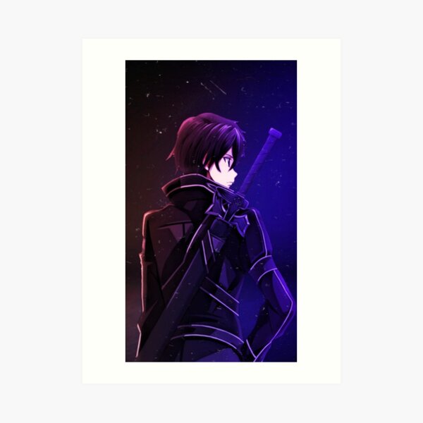 "Kirito Back Sword" Art Print for Sale by helenpoindexter | Redbubble