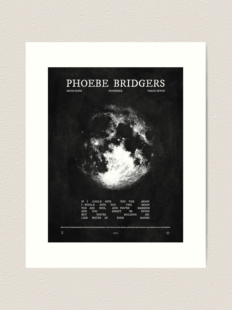 "Phoebe Bridgers “Moon Song” Poster" Art Print for Sale by didphoebe ...