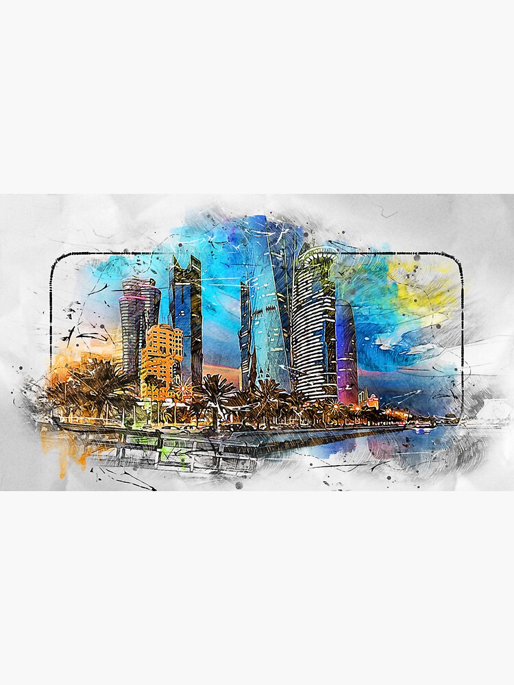 "Big city life" Sticker by KseniaDr | Redbubble