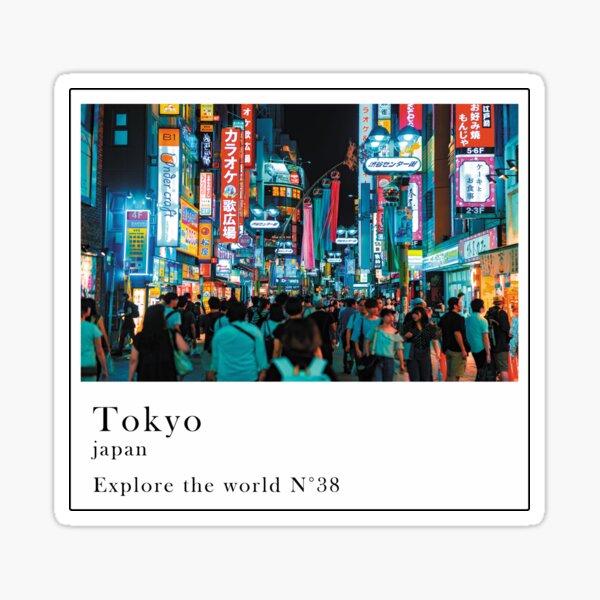 "tokyo sticker" Sticker for Sale by raniaa-dhm | Redbubble