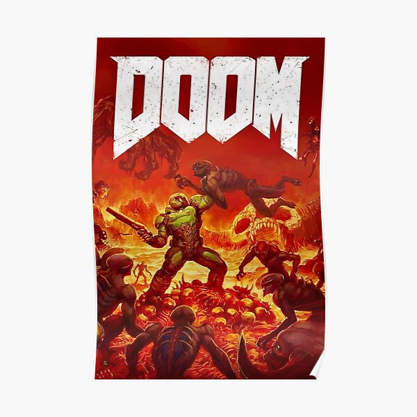 "Doom Poster" Poster for Sale by Fallout76ers | Redbubble