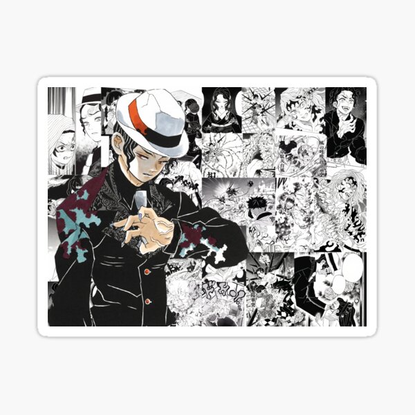 "Muzan Kibutsuji" Sticker by gliitchgrl | Redbubble