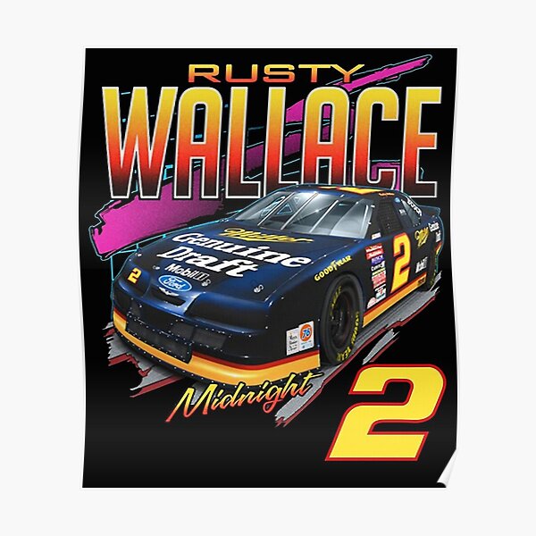 "Rusty Wallace Vintage Nascar Car" Poster for Sale by juliepizzo ...