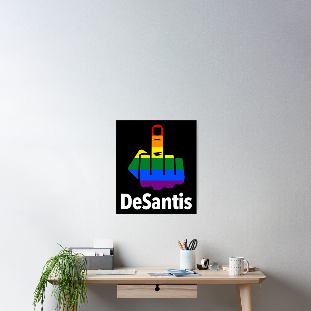 "FCK DeSantis - Censored with Middle Finger" Poster for Sale by ...