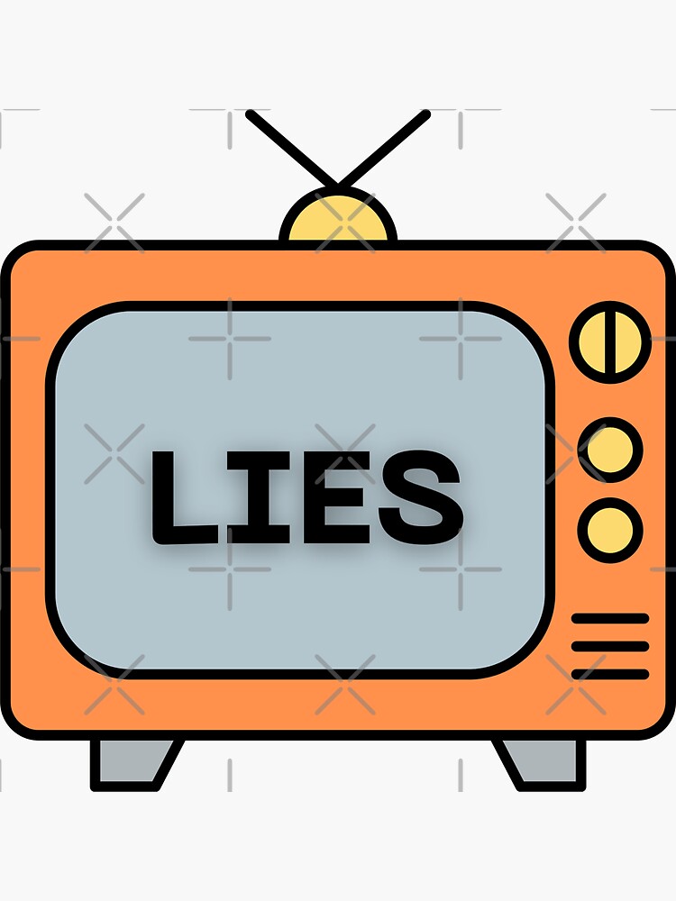 "Television Rules the Nation" Sticker for Sale by imagine99 | Redbubble