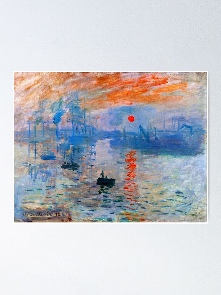 "Claude Monet, "Impression of the Rising Sun," 1872" Poster by ...