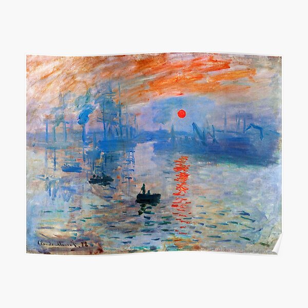 "Claude Monet, "Impression of the Rising Sun," 1872" Poster by ...