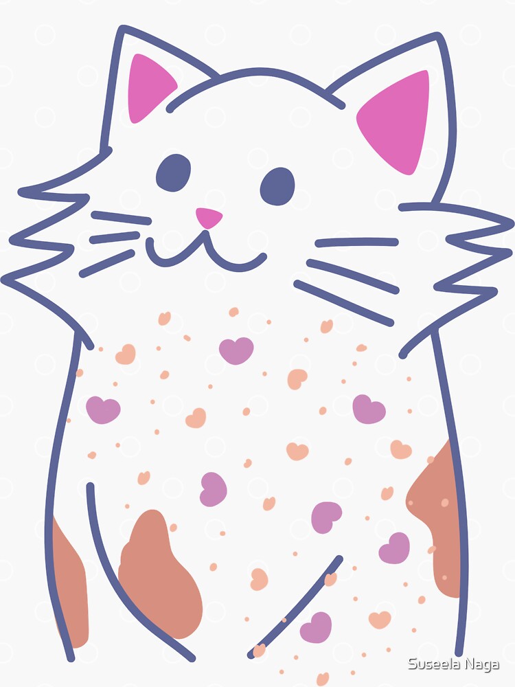 "cute_little_kitty" Sticker for Sale by mssashankca | Redbubble