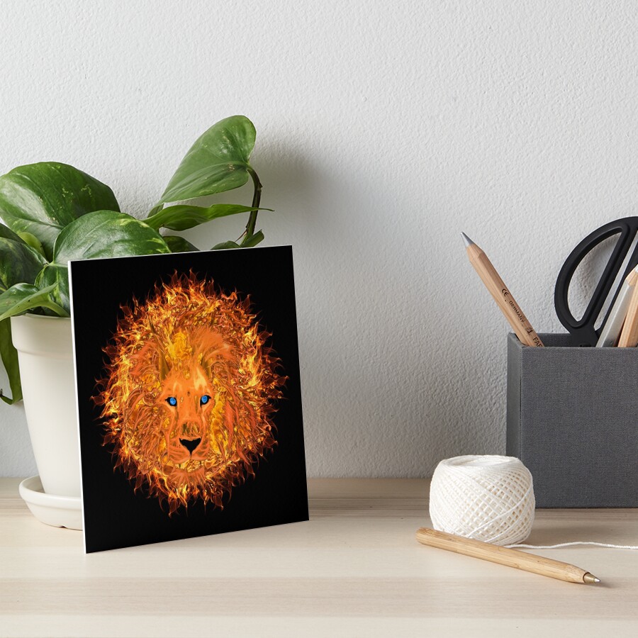 "sun lion" Art Board Print by Zanimations | Redbubble