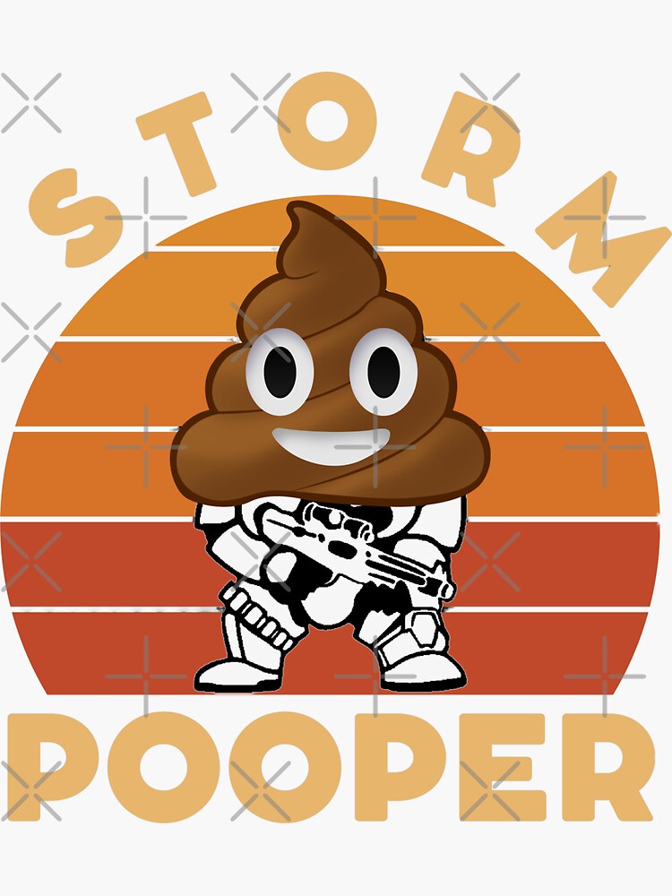 "Storm Pooper | Funny Poop" Sticker by mattades | Redbubble
