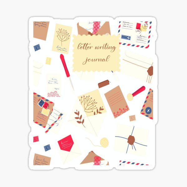 "Letter Writing Spiral Notebook" Sticker by crafts-gift | Redbubble