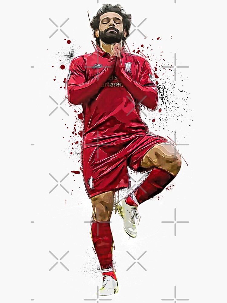 "Salah - Mo Salah " Sticker by Aram-Baldwin | Redbubble