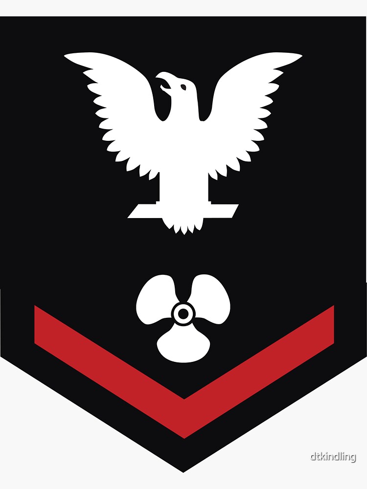 "MM3 Machinist Mate Third Class" Sticker for Sale by dtkindling | Redbubble