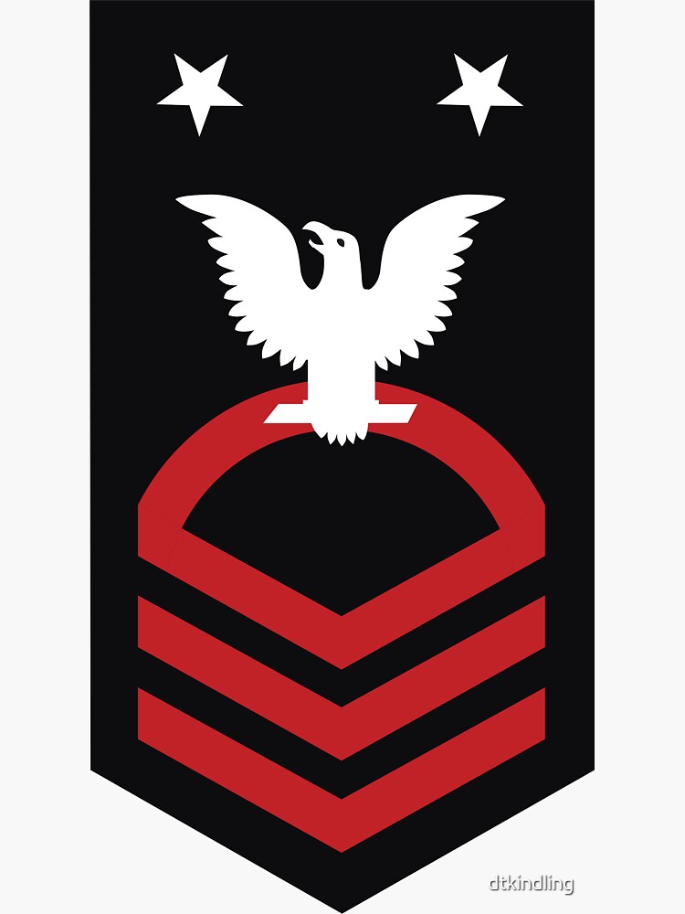 "MCPO Master Chief Petty Officer" Sticker by dtkindling | Redbubble
