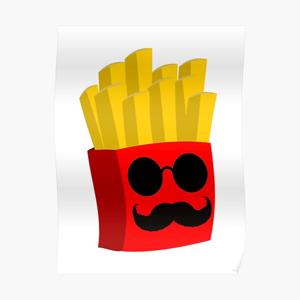 "Sunglasses and Moustache Chips" Poster by neviz | Redbubble