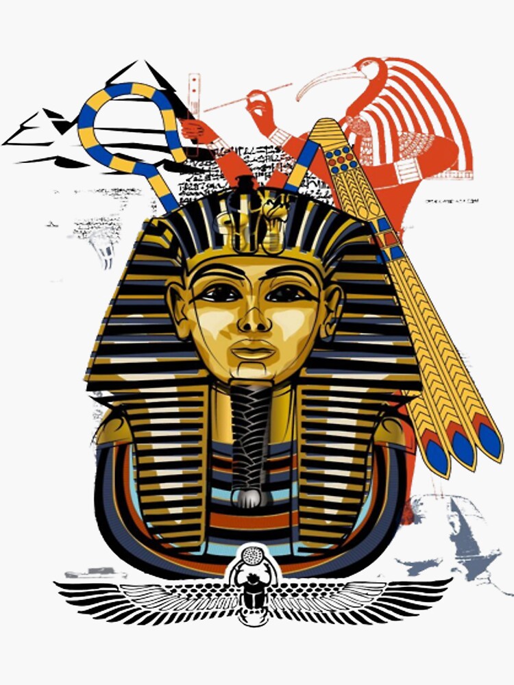 "King Tutankhamun" Sticker by Teixeira224 | Redbubble