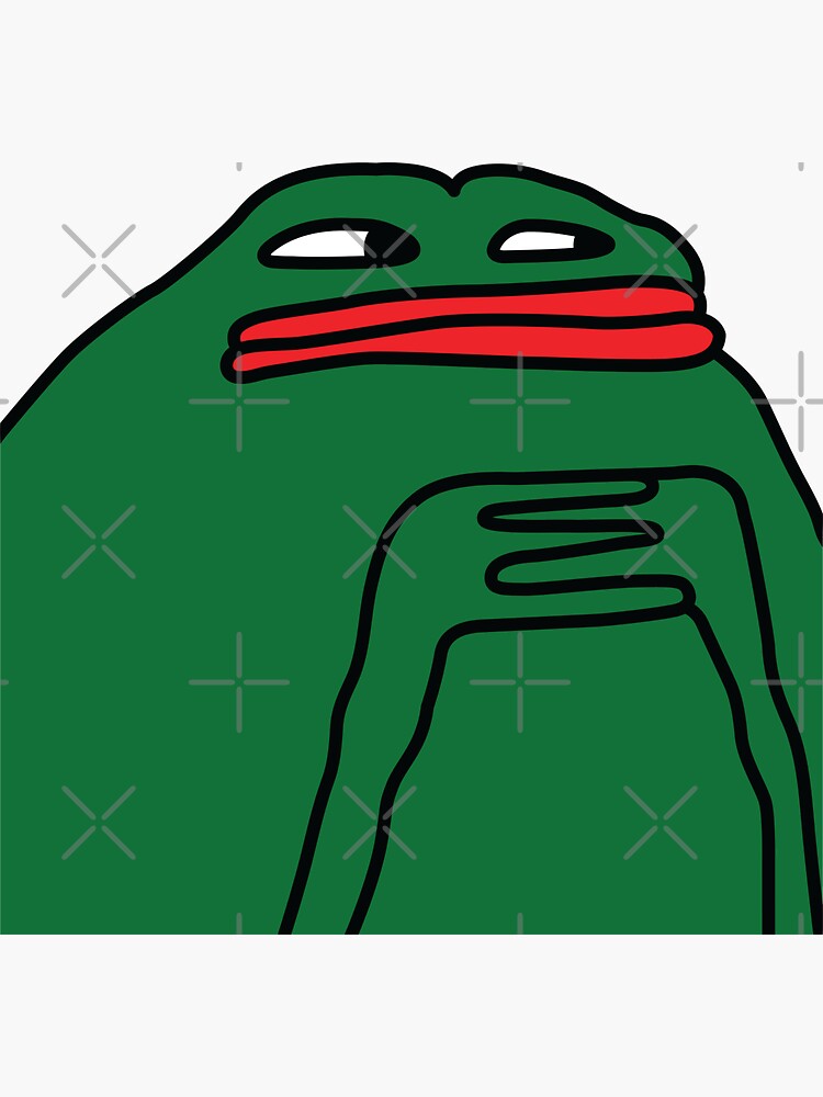 "Hmm Emote High Quality" Sticker for Sale by SimplyNewDesign | Redbubble