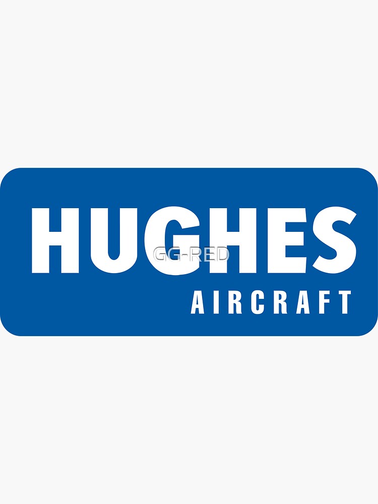 "Aerospace Hughes Aircraft Aviation Airplane Pilot" Sticker by GG-RED ...