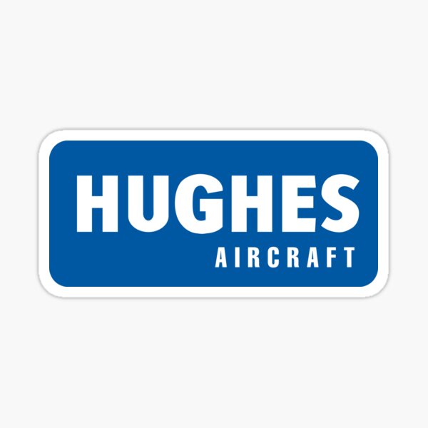 "Aerospace Hughes Aircraft Aviation Airplane Pilot" Sticker by GG-RED ...