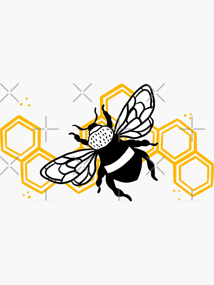 Pegatina «Las rodillas de las abejas» de EdeeBeeDesign | Redbubble