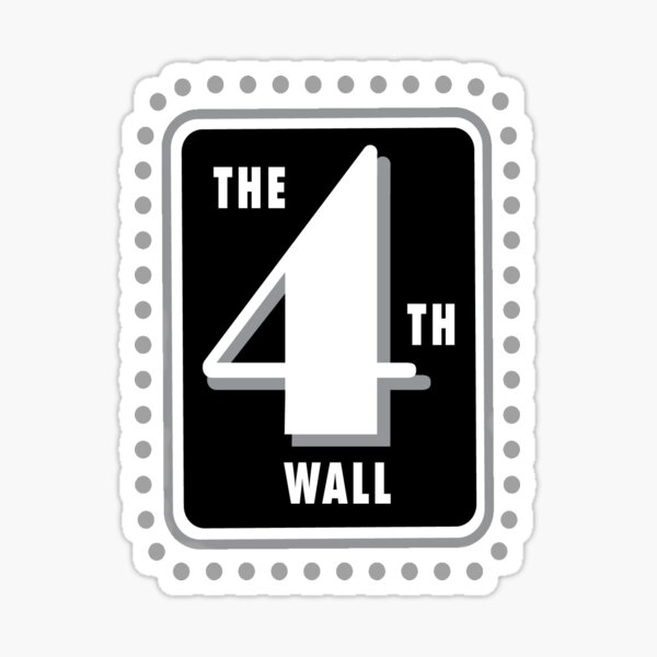 "4th Logo" Sticker for Sale by the4thwallpdx | Redbubble