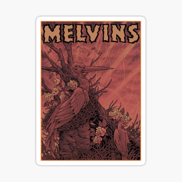"Melvins" Sticker for Sale by lmeaton7 | Redbubble