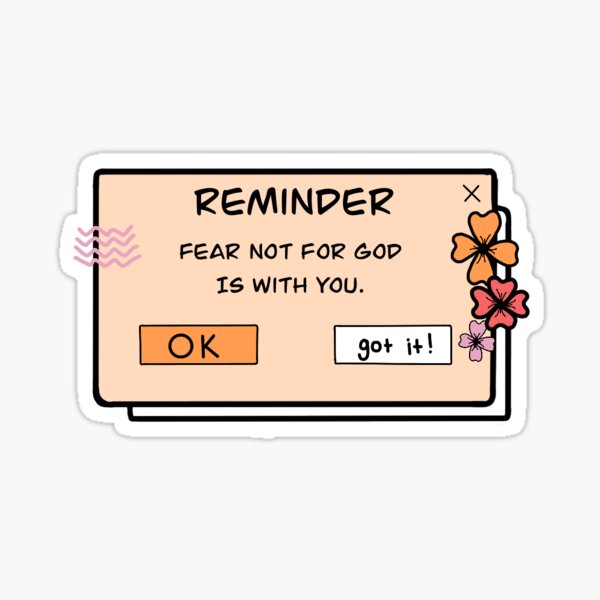 "Jesus Reminder" Sticker by its-calin | Redbubble