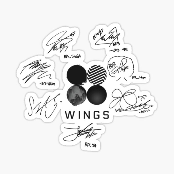 Pegatinas: Bts Signatures | Redbubble