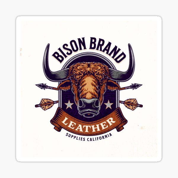 "Bison Brand" Sticker by Salima26 | Redbubble