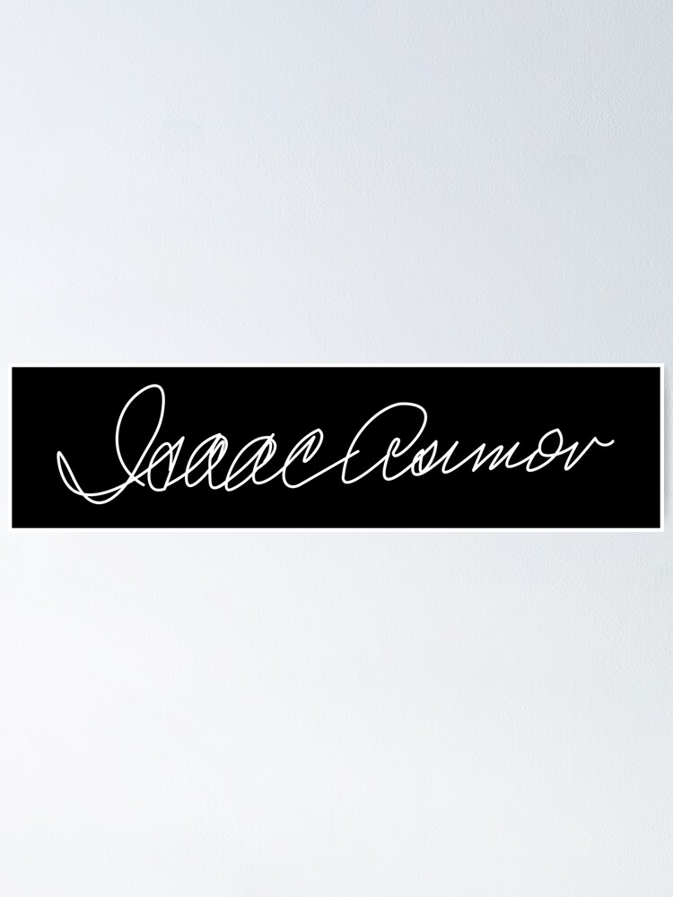 "Isaac Asimov Signature" Poster for Sale by juliobenitez | Redbubble