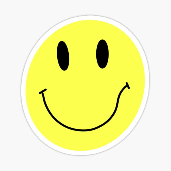 "Basic Smiley Face" Sticker by rubylich | Redbubble