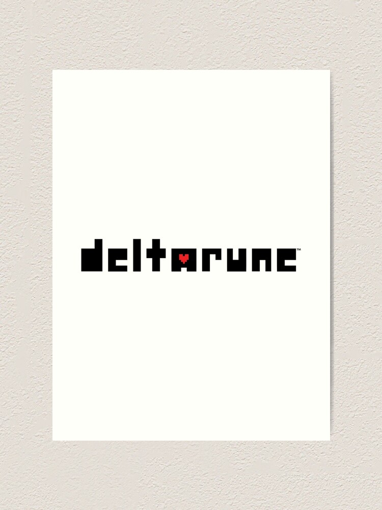 "Deltarune Merch Deltarune Black Logo" Art Print by ElbaSoft | Redbubble