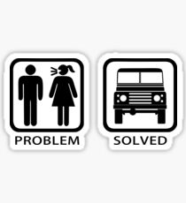 Problem Solved Stickers | Redbubble